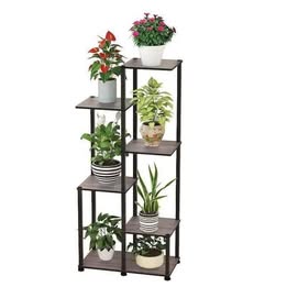 Rustic Multi-Tier Plant Stand – Indoor & Outdoor Wooden Display Shelf ...