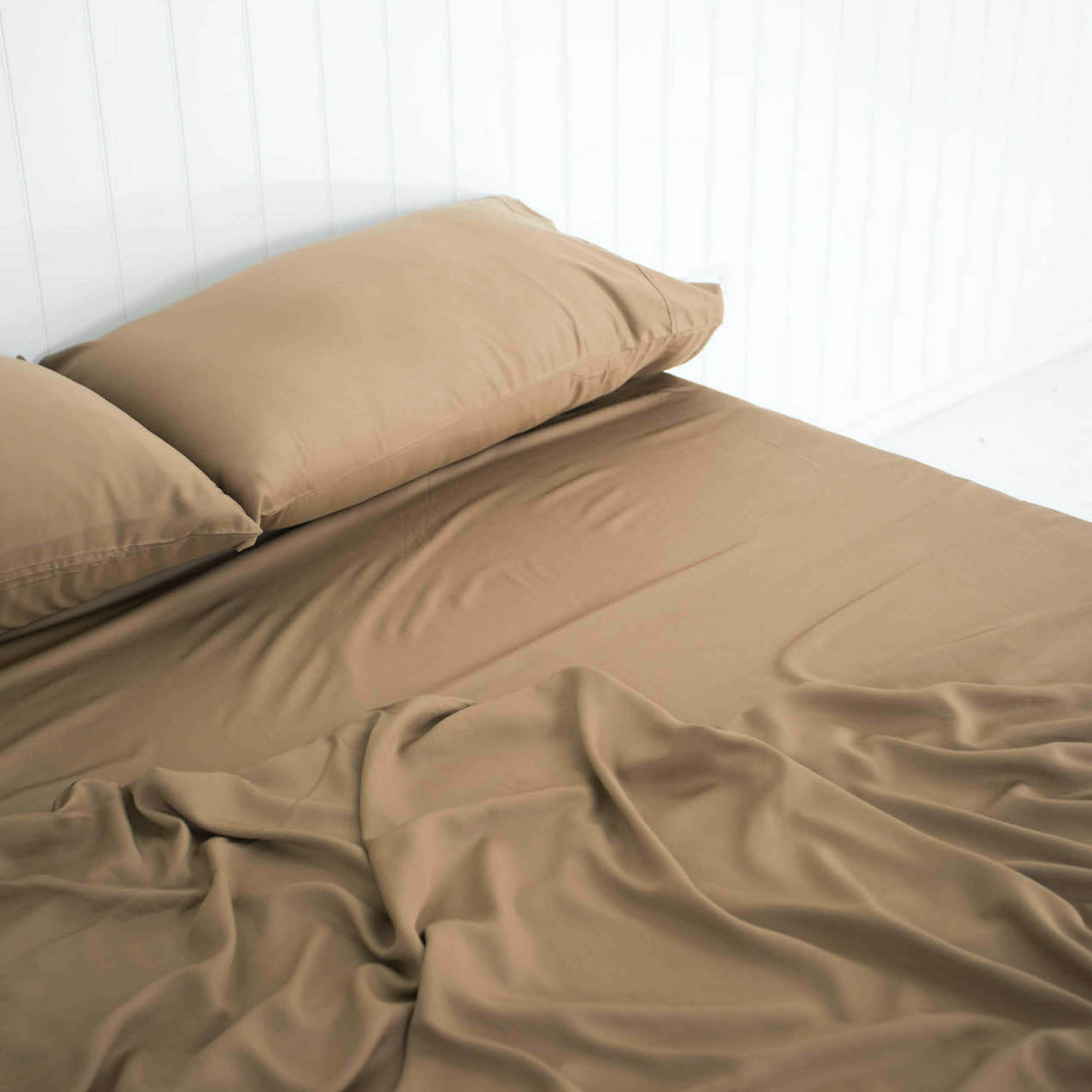 Bamboo Fitted Sheet MOCHA – Bambusa Australia